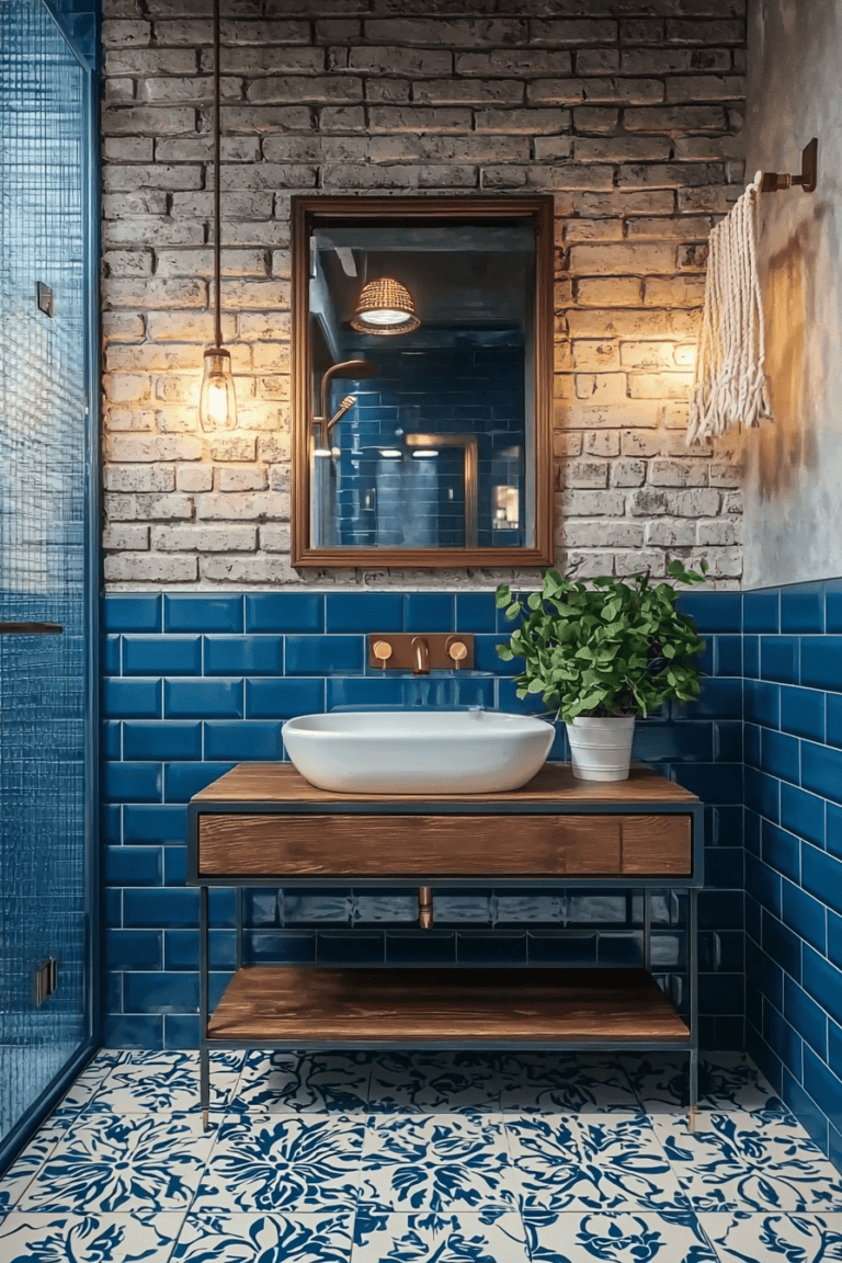 15 Blue Bathroom Tiles to Transform Your Space - Shower Redefined