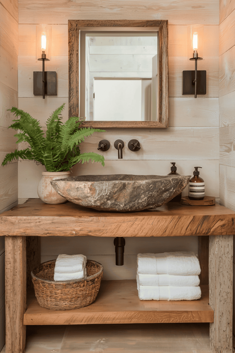 15 Rustic Bathroom Ideas - Shower Redefined