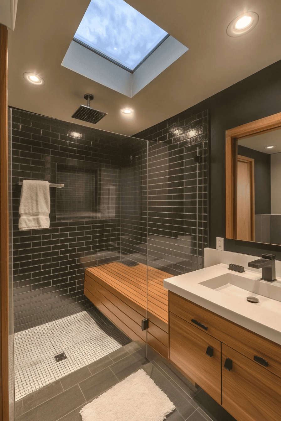 15 Stunning Black Tile Bathroom Ideas to Inspire Your Next Remodel ...