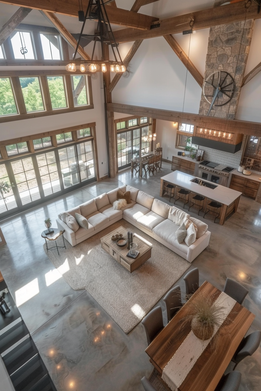 25 Barndominium Ideas With Modern Rustic Appeal - Shower Redefined