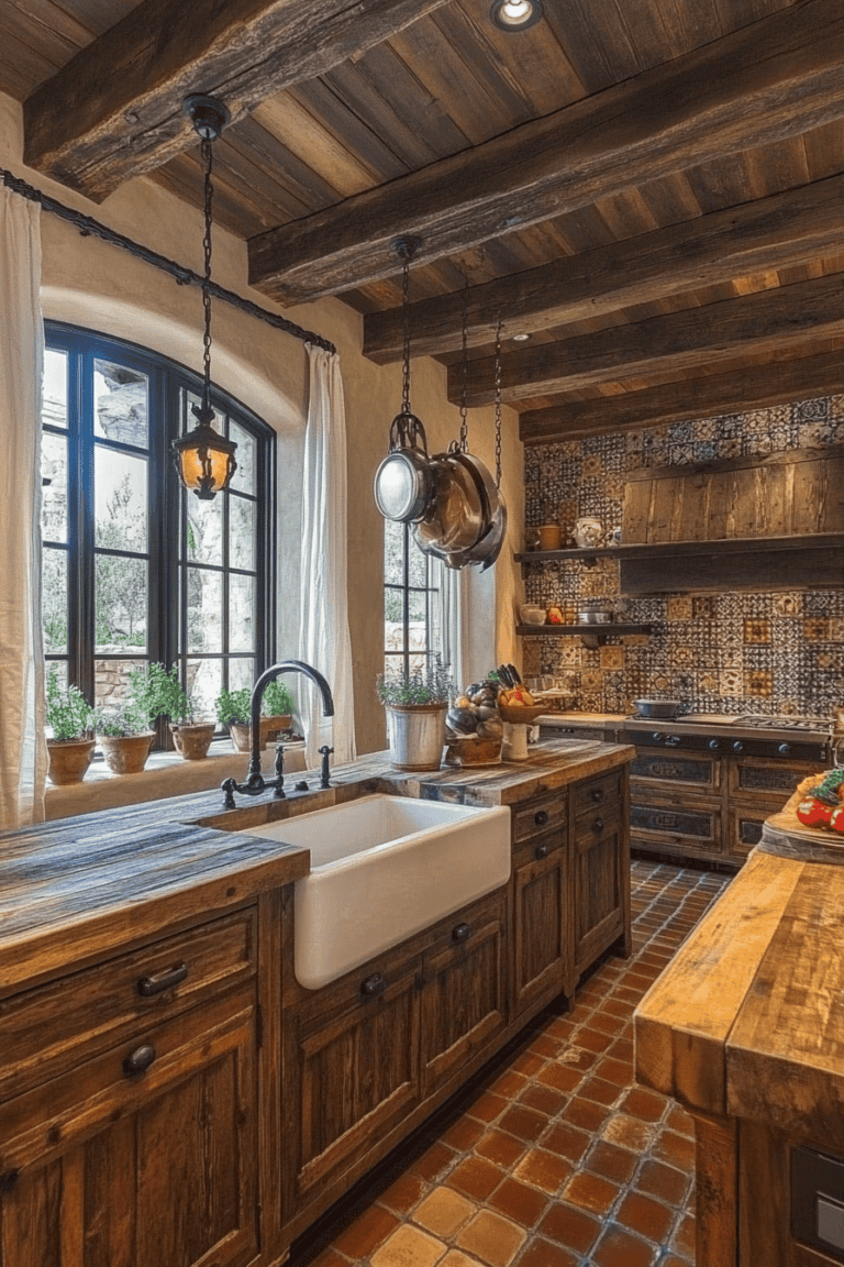 25 Rustic Kitchen Ideas With Countryside Charm - Shower Redefined