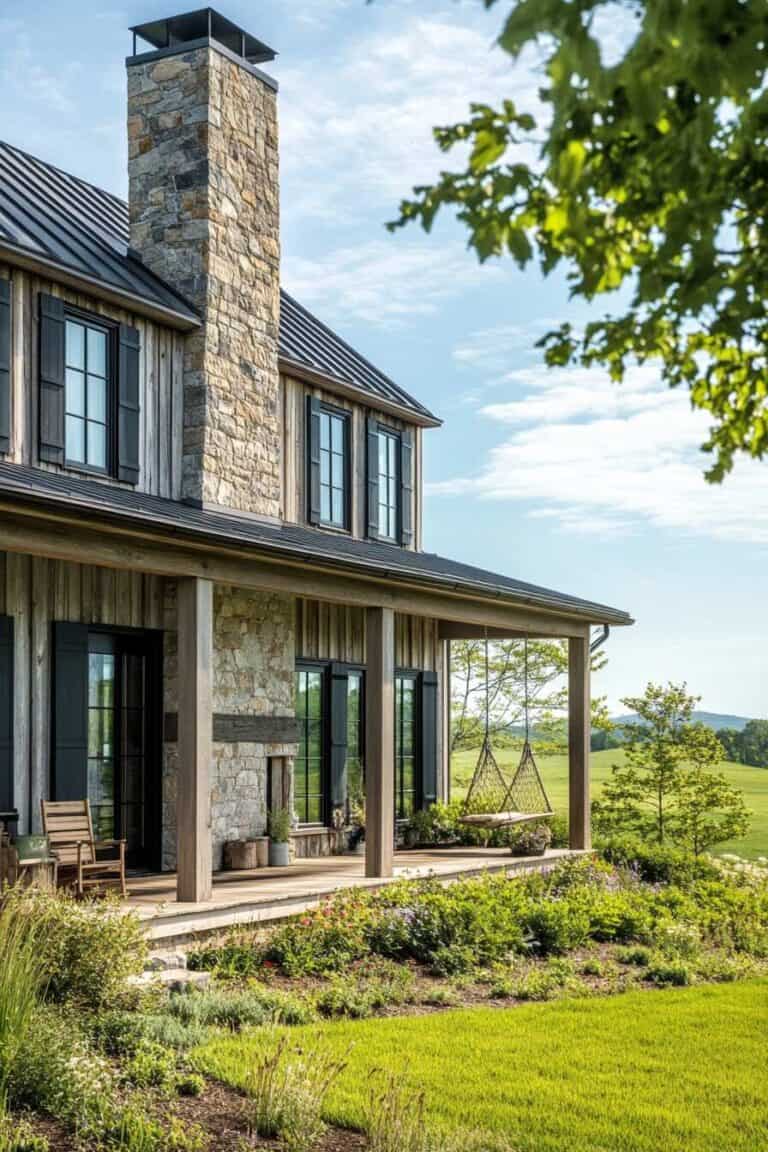 25 Modern Farmhouse Exterior Ideas With Rural Charm - Shower Redefined