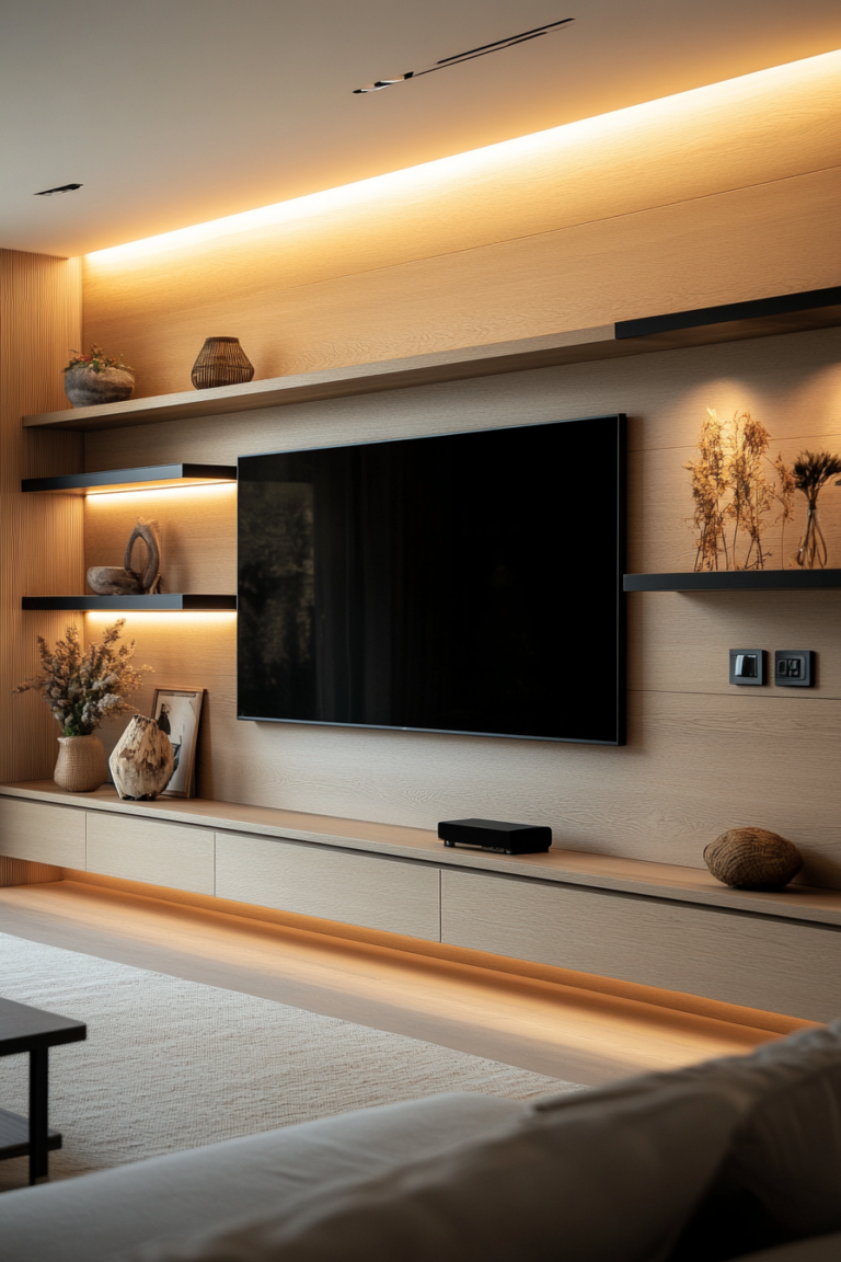 25 Modern TV Wall Unit Ideas With Smart Function - Shower Redefined