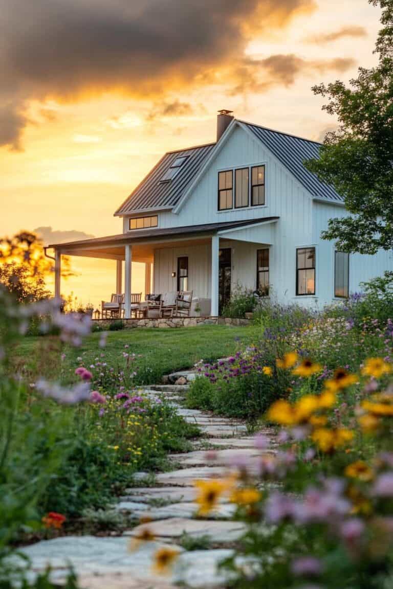 25 Modern Farmhouse Exterior Ideas With Rural Charm - Shower Redefined