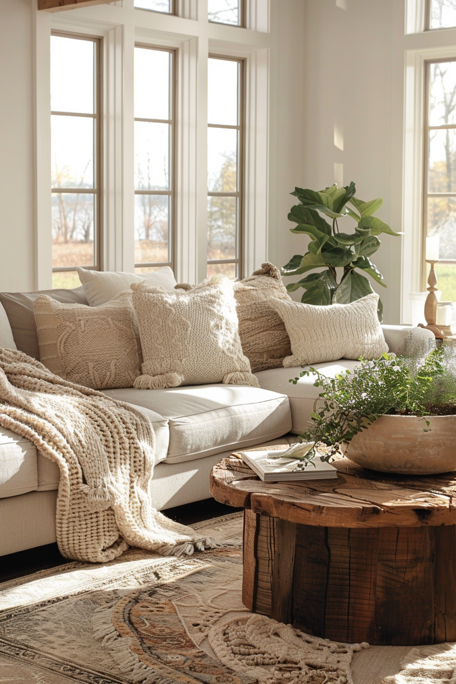 25 Modern Farmhouse Living Room Ideas With Rural Charm - Shower Redefined